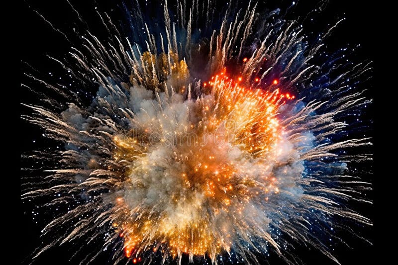 Big bang explosion stock illustration. Illustration of abstract - 287694873