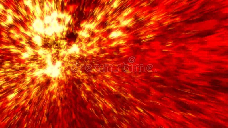 Big Bang Explosion of Blue Galaxy, Star or Planet with Sparks Fire ...