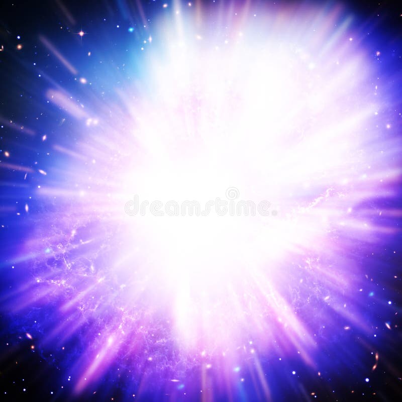 Big Bang in Space. the Elements of this Image Furnished by NASA Stock ...