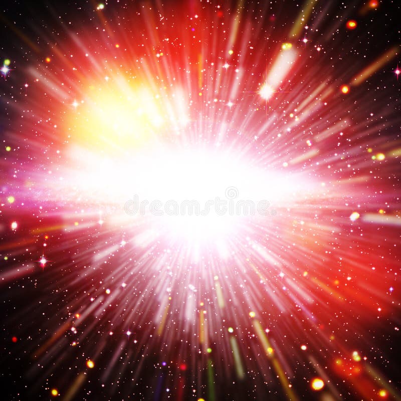 Big Bang in Space. the Elements of this Image Furnished by NASA Stock ...