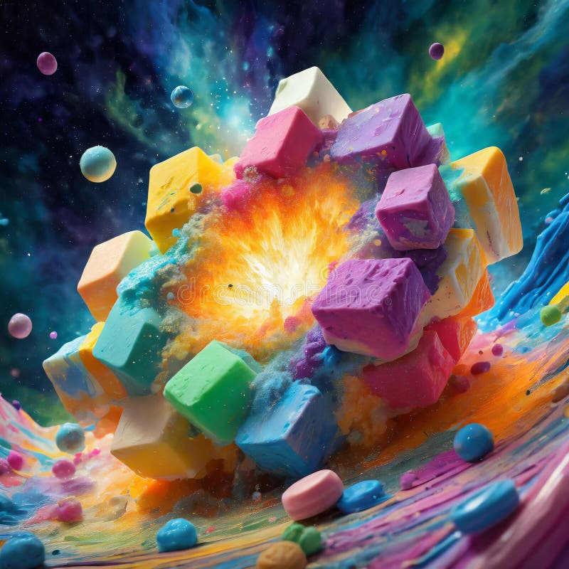 Big Bang Universe Explosion, Supernova Explosion Stock Photo - Image of ...