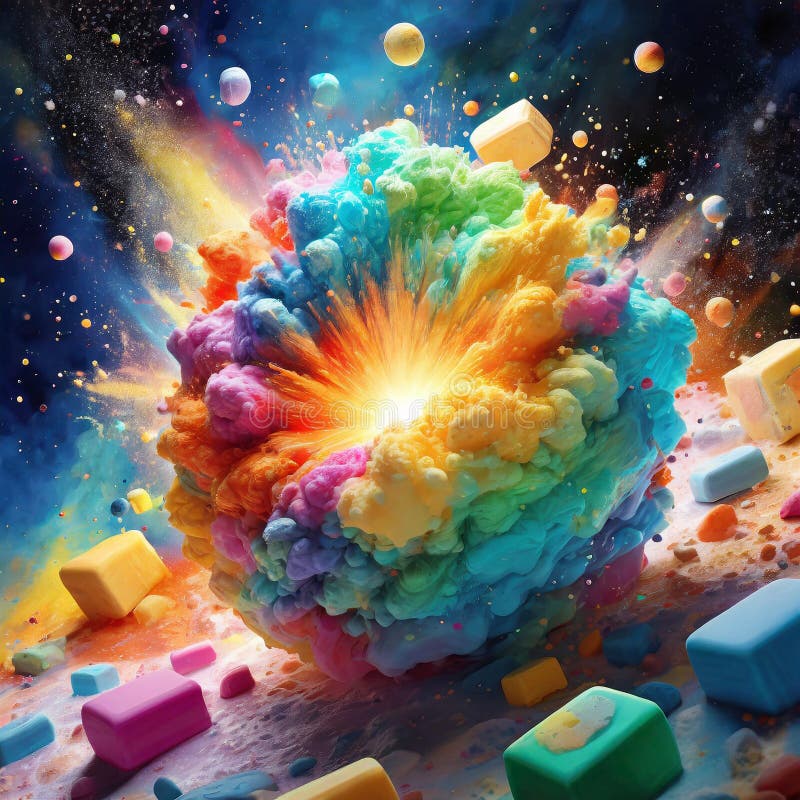 Big Bang Universe Explosion, Supernova Explosion Stock Image - Image of ...