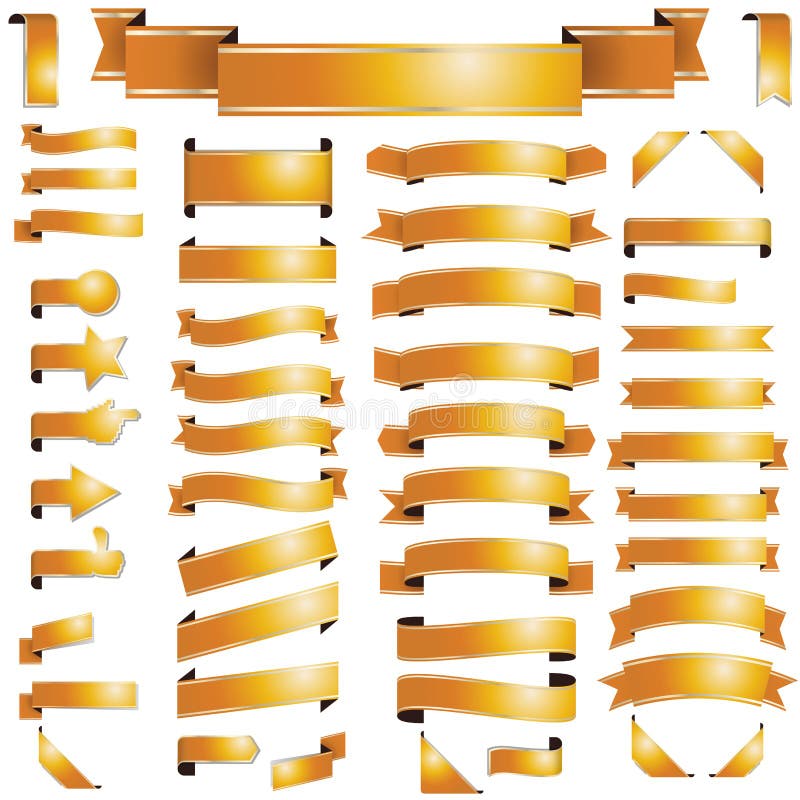 Big banner collection stock vector. Illustration of appreciation - 61564790