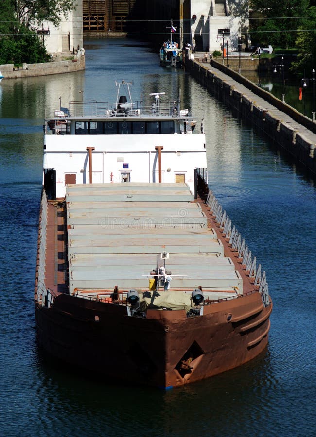 Big barge stock photo. Image of container, import, barge - 16546810