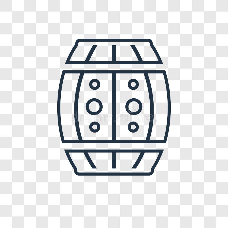 Barrel Icon Vector Isolated on White Background, Logo Concept of Stock ...