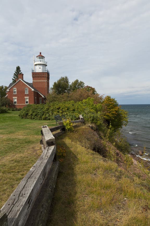 Big Bay Point Lighthouse stock image. Image of nautical - 27258873