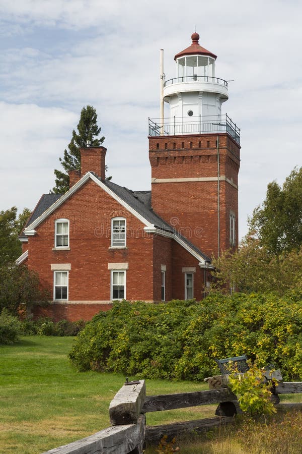 Big Bay Point Lighthouse stock image. Image of superior - 27258893