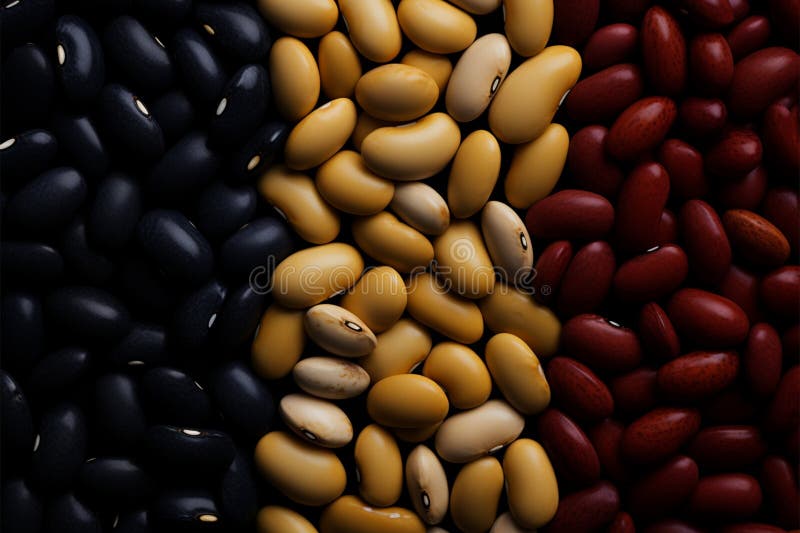 Big Beans United in a Pattern Showcasing Perfect Harmony and Diversity ...