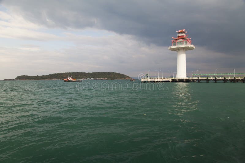 Big beautiful lighthouse stock photo. Image of landscape - 85890004