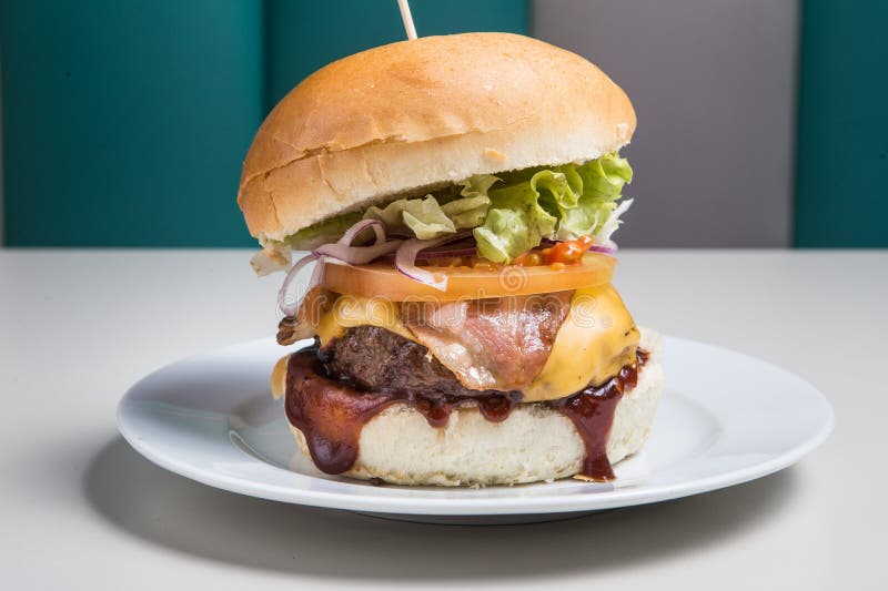 Big beef burger stock photo. Image of burger, dinner - 271159514