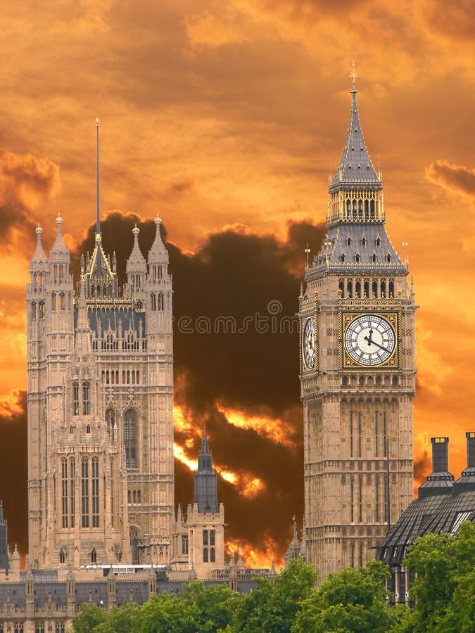 Big Ben stock photo. Image of clockface, famous, spire - 1451234