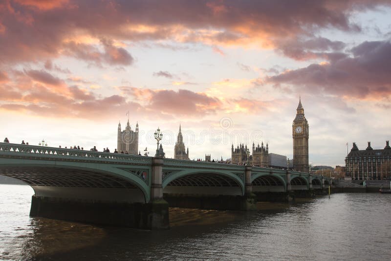 Big Ben with Bridge, London, UK Stock Photo - Image of history, palace ...