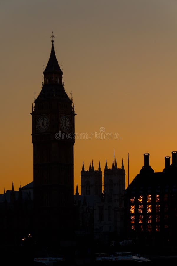 Big Ben Clock Tower of the Palace of Westminster Stock Photo - Image of ...