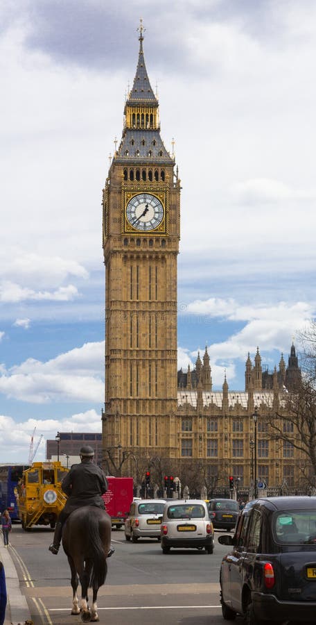 Big Ben from Down the Street Stock Image - Image of landmarks, britain ...