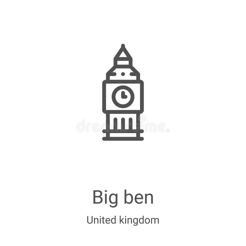 Big Ben Outline Vector Stock Illustrations – 1,307 Big Ben Outline ...