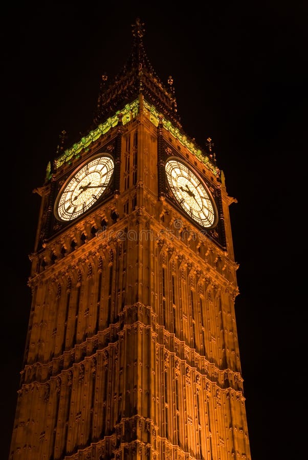 Big Ben at Night stock photo. Image of famous, thames - 6804384
