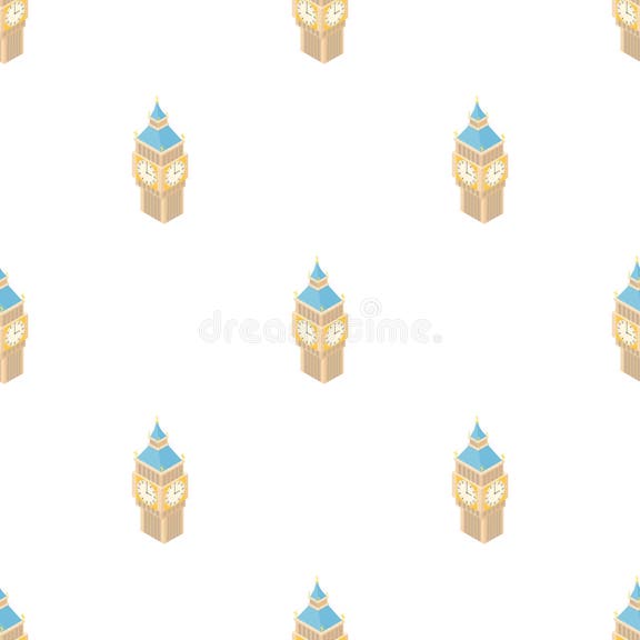 Big Ben Pattern Seamless Vector Stock Vector - Illustration of site ...