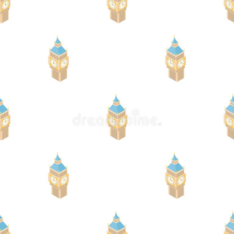 Big Ben Pattern Seamless Vector Stock Vector - Illustration of site ...
