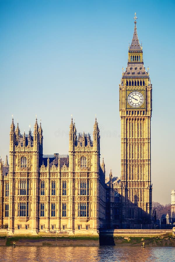 Big Ben tower in London stock image. Image of britain - 45809889