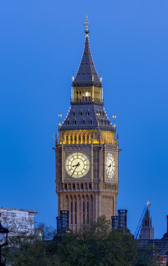 Big Ben Tower at Sunset, London, UK Stock Photo - Image of closeup ...