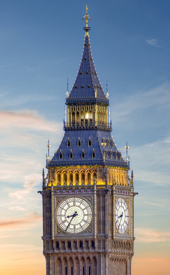 Big Ben Tower at Sunset, London, UK Stock Photo - Image of britain, close: 331401040