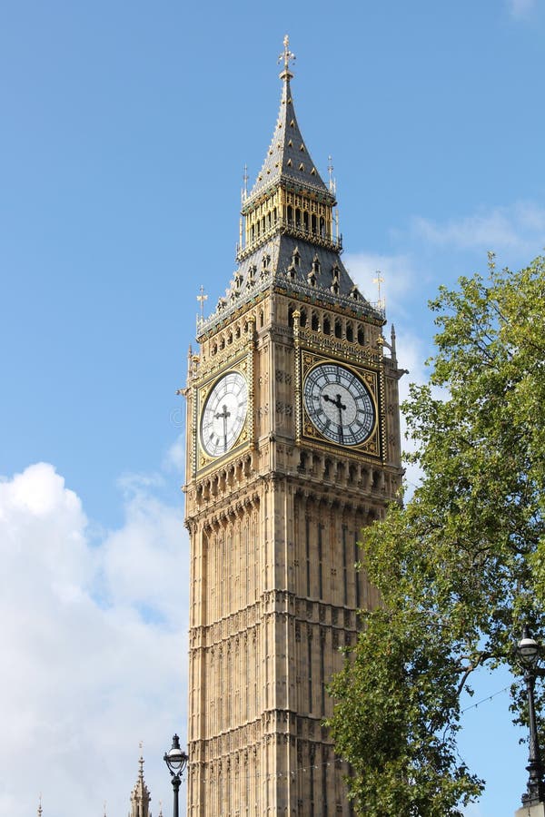 Big Ben Under Blue And White Sky During Daytime Stock Photo - Image of ...