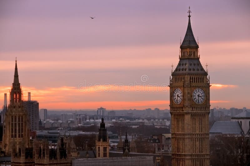 Big Ben View from London Eye Stock Photo - Image of westminster, london ...
