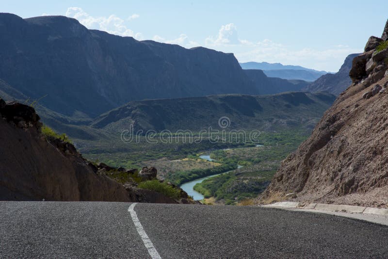 Big Bend landscape stock image. Image of blue, landscape - 64002541