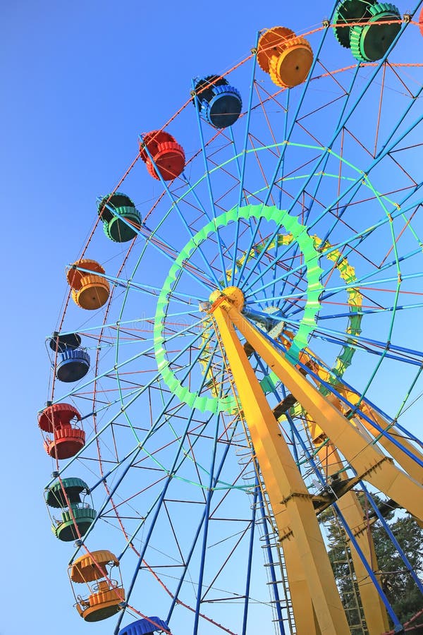Big big wheel in park stock photo. Image of place, carnival - 48438466