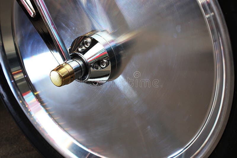 Big bike front wheel frame stock photo. Image of bike - 170274822