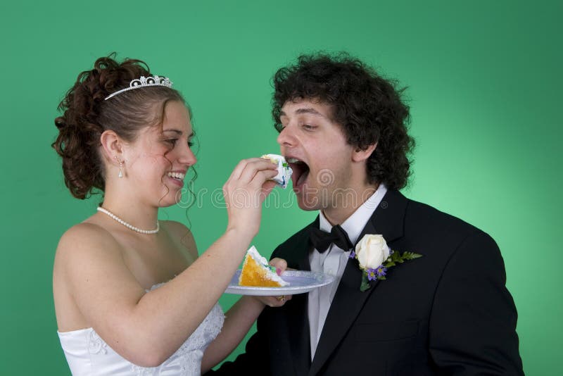 Big Bite of Cake stock photo. Image of smile, reception - 15255040