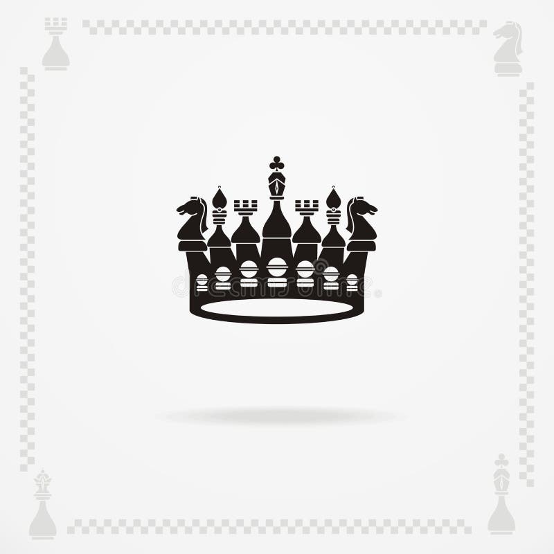 A big black crown stock vector. Illustration of elegance - 118968000