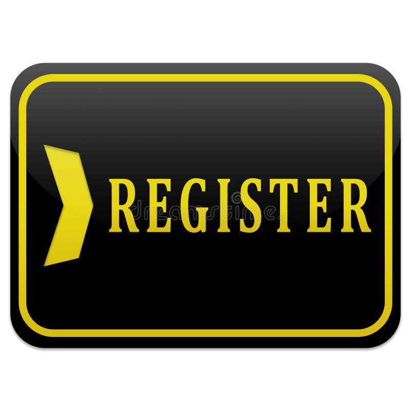 Register button stock illustration. Illustration of enter - 137484006