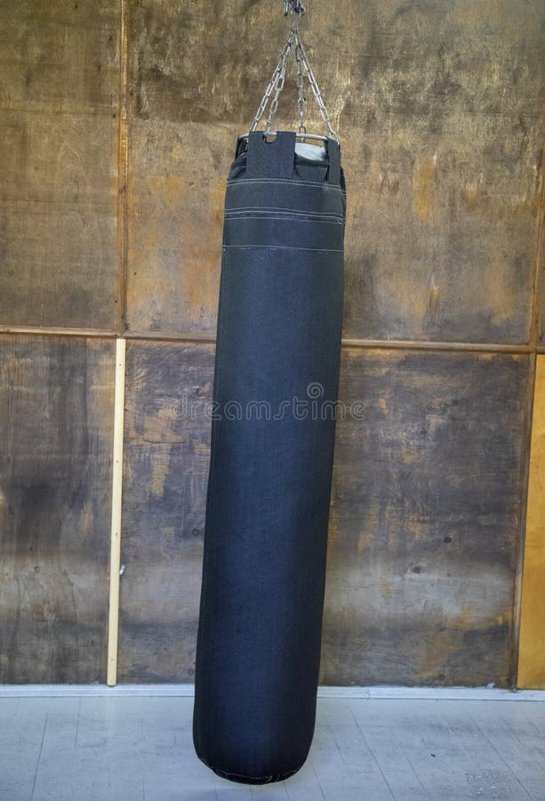 Big Black Punching Bag for Workout Stock Photo - Image of carving ...