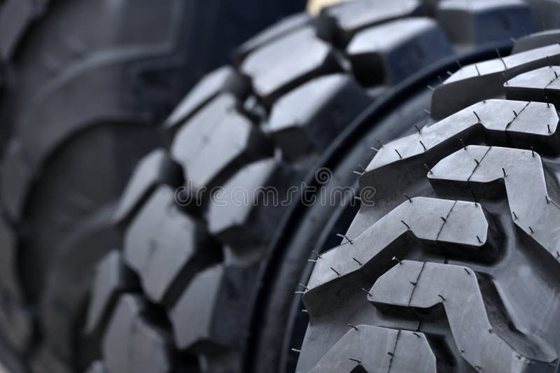 Big Black Truck tires stock image. Image of pattern - 273668555