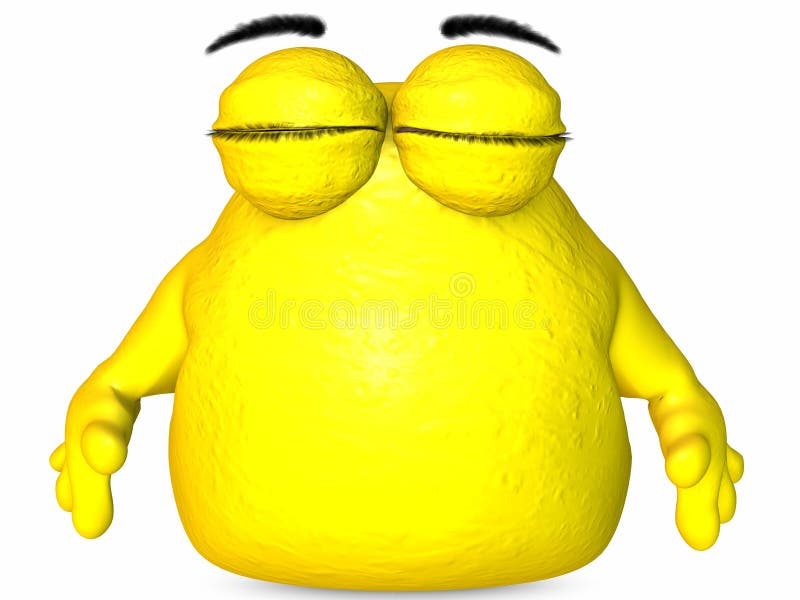 The Big Blob-Toon Figure stock illustration. Illustration of render ...