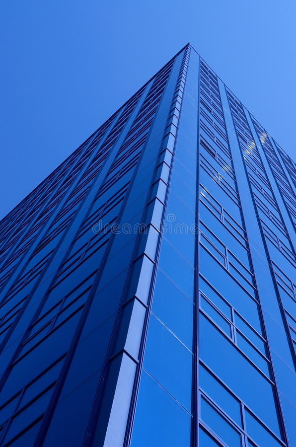 BIG blue stock image. Image of reflection, edge, offices - 2268591
