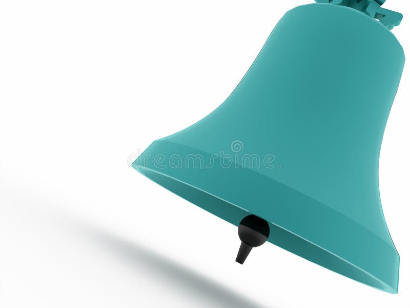 Big Blue Bell Concept Rendered on White Stock Illustration ...