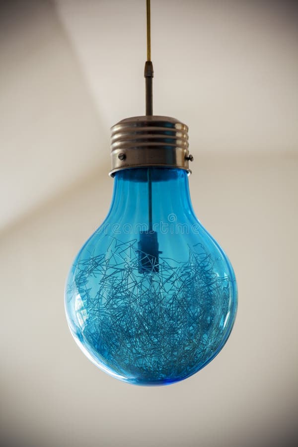 Big blue bulb stock photo. Image of nature, white, concept - 122142568
