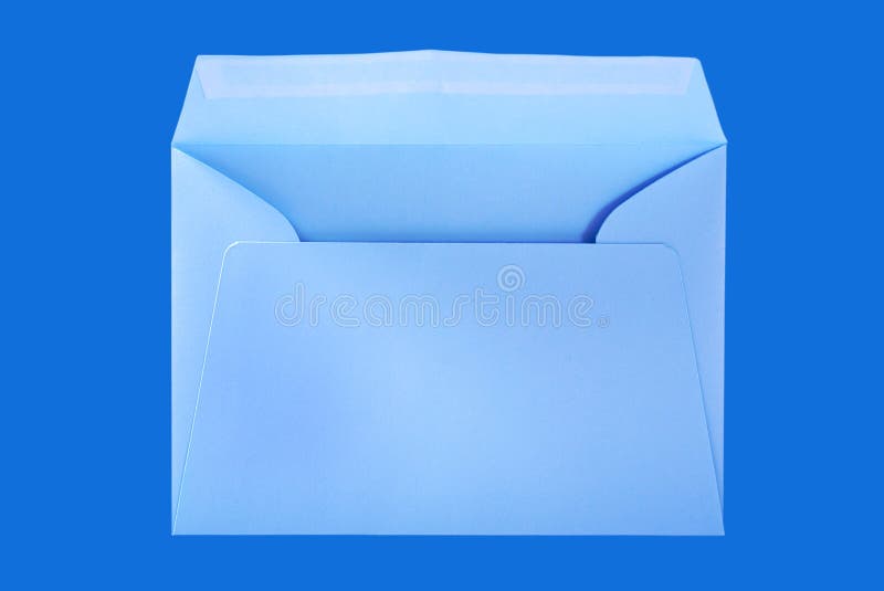 Big blue envelope. stock image. Image of open, paths - 17520255