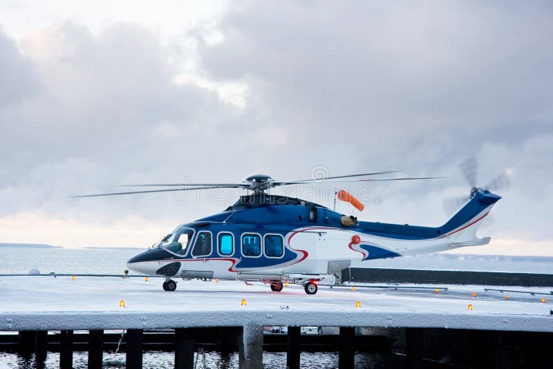 Big blue helicopter stock photo. Image of blades, cloudy - 26624288