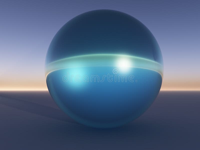 Big Blue Pearl Sphere stock illustration. Illustration of cool - 3470322