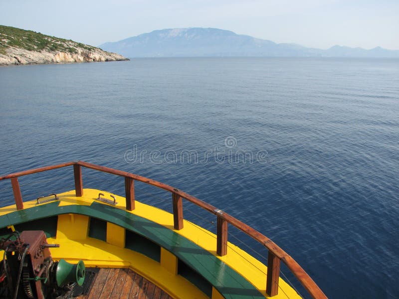 Old boad. stock photo. Image of space, summer, horizon - 19970100