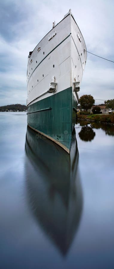 Big Boat stock photo. Image of michigan, reflection, boat - 9303470