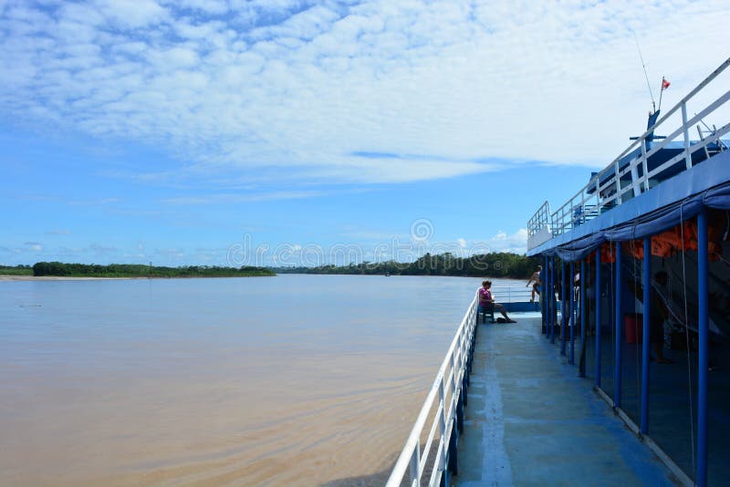 Sailing In The Amazon River Stock Photo - Image of forest, humid: 5343650