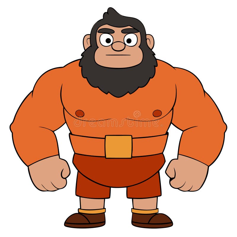 Big Body Men Cartoon Vector Art Stock Vector - Illustration of play ...