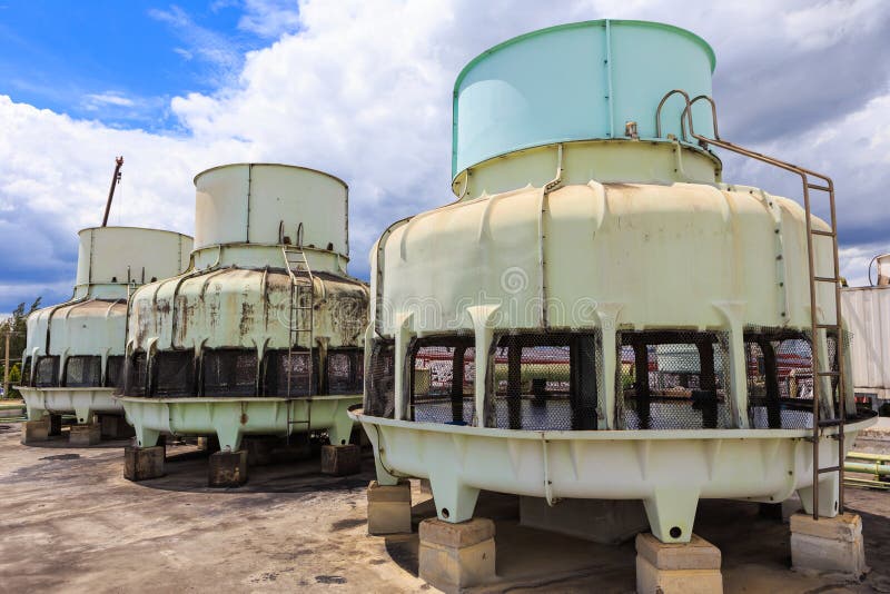 Big Boiler for Factory on Blue Sky Stock Photo - Image of construction ...