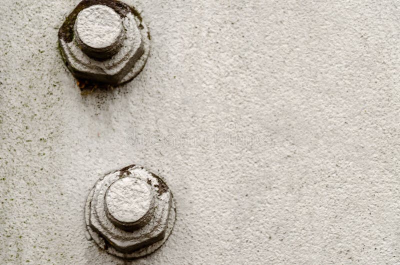 Big Bolt and Nut Closeup. Metal Construction and Threaded Connection ...