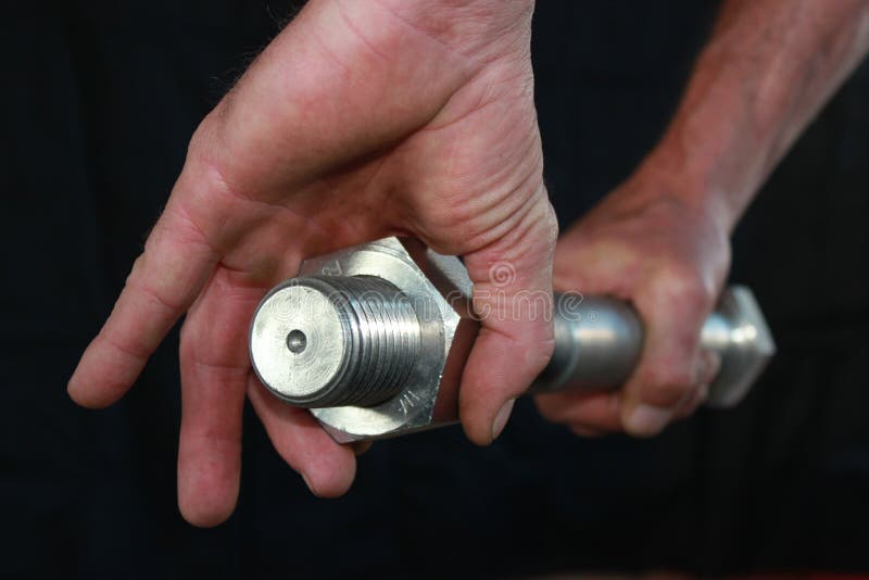 Big Bolt and Nut stock image. Image of construction, fixed - 44516509
