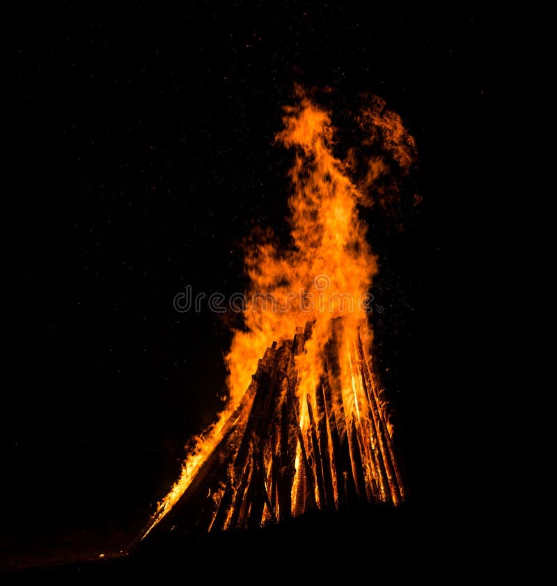 Big bonfire stock photo. Image of black, wilderness, outdoor - 51702492